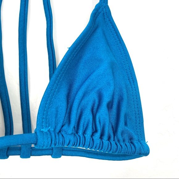 Salt Swimwear | Swim | Salt Swimwear Deep Blue Green Teal Gold Triangle ...